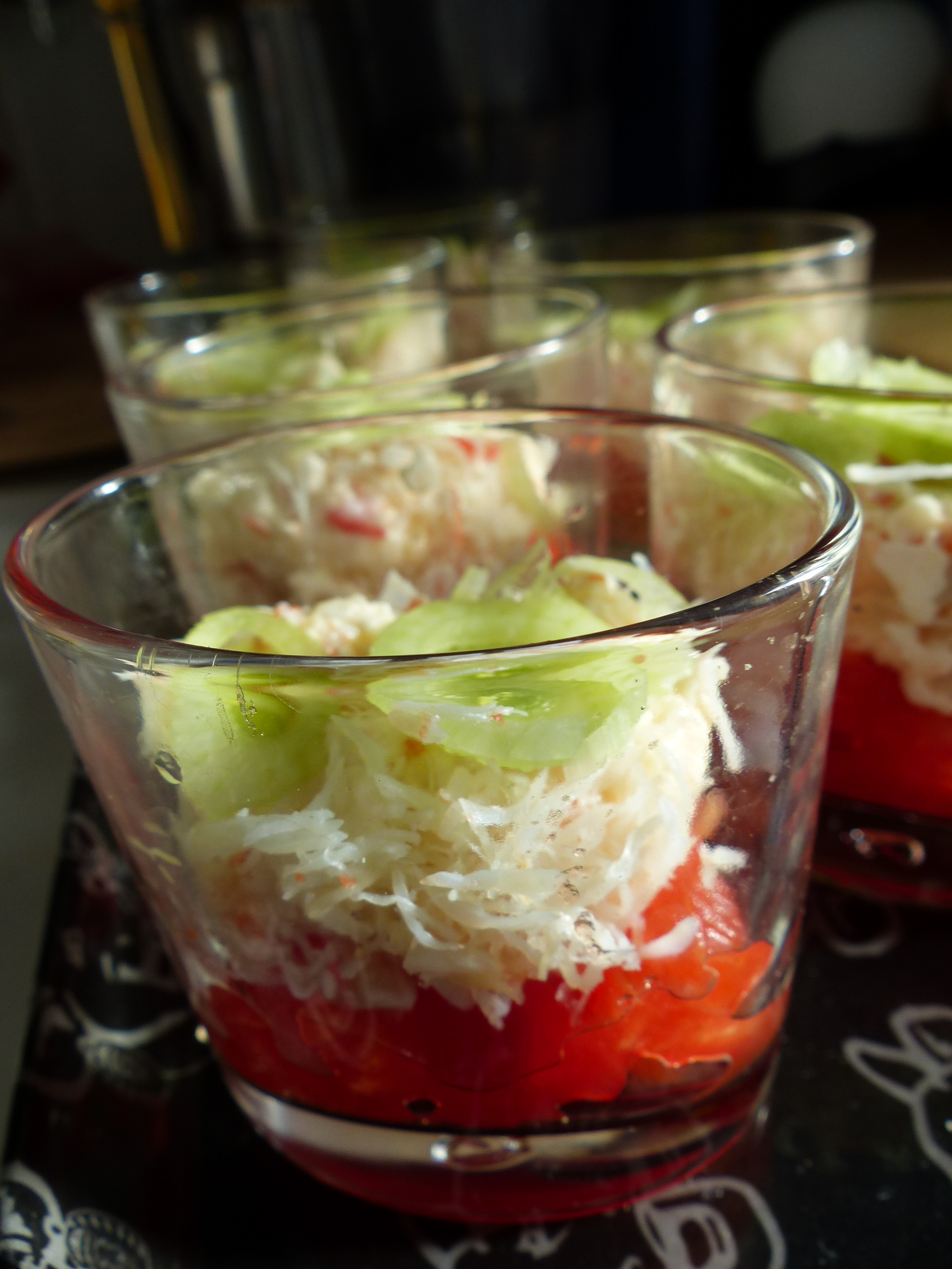 Verrine de crabe, tomate et fenouil – CVOUSLECHEF – Le Blog